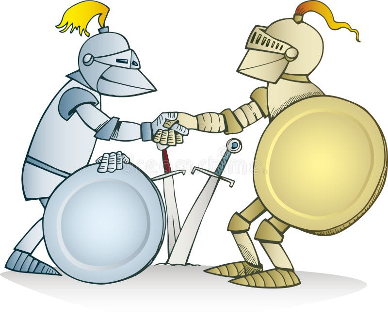 A Knights Pledge 03 - Shining Armour Stock Illustration - Illustration ...