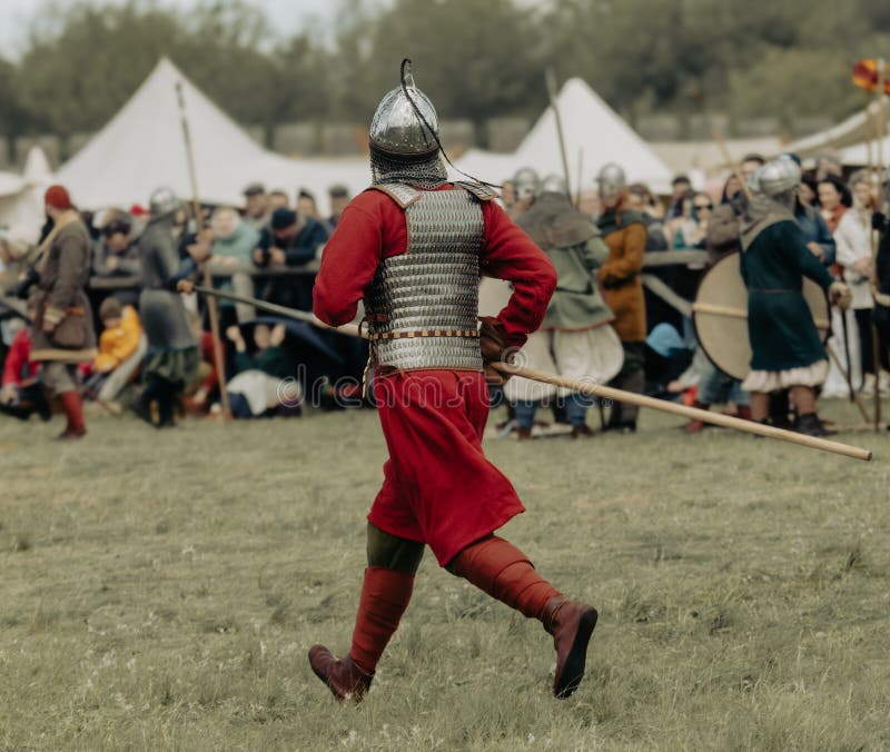 Knights in Armor with Weapons at War Stock Image - Image of ancient ...