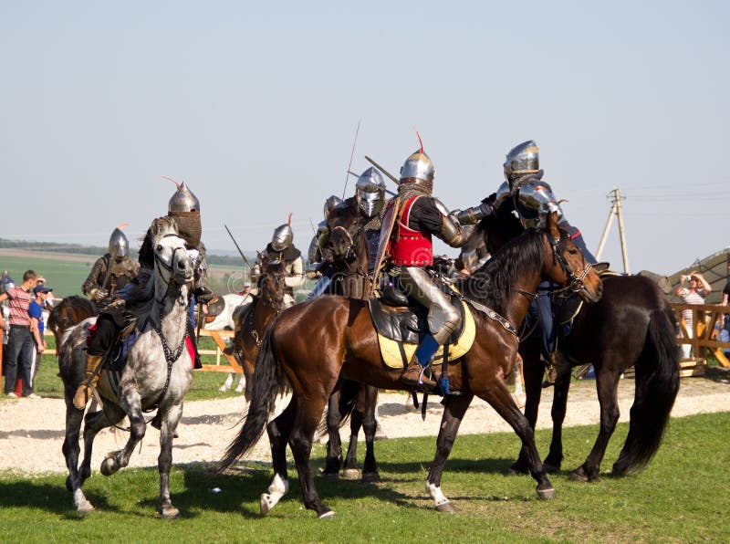 Knights battle editorial photography. Image of renaissance - 31042037