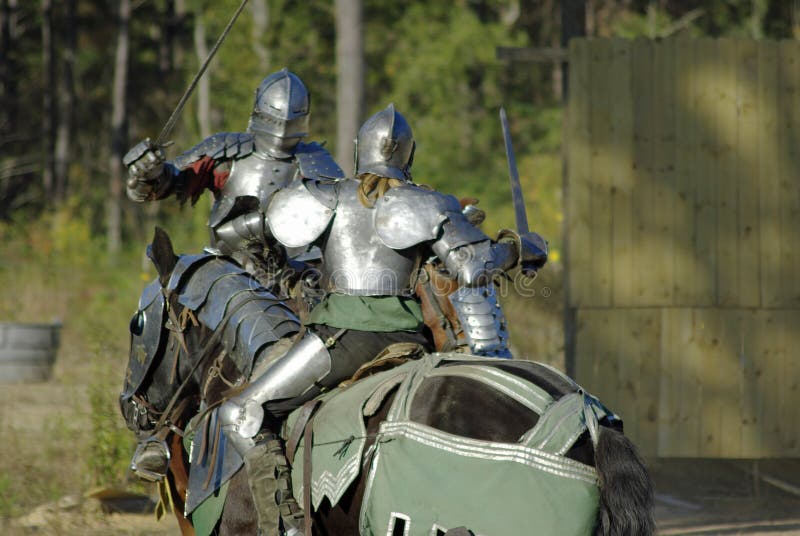 Knights in Combat stock image. Image of knight, sword - 7111649