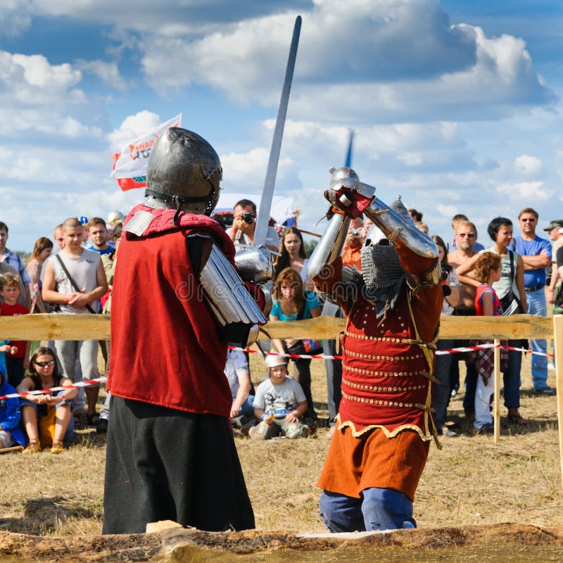 Knights fight editorial image. Image of mounted, armor - 22792840