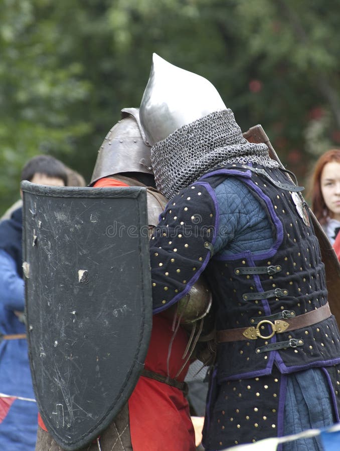 Knights fighting editorial image. Image of armored, violence - 26962055