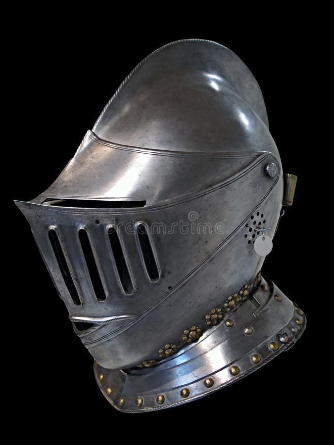 Helmet, Isolated, Front View Stock Photo - Image of protection ...