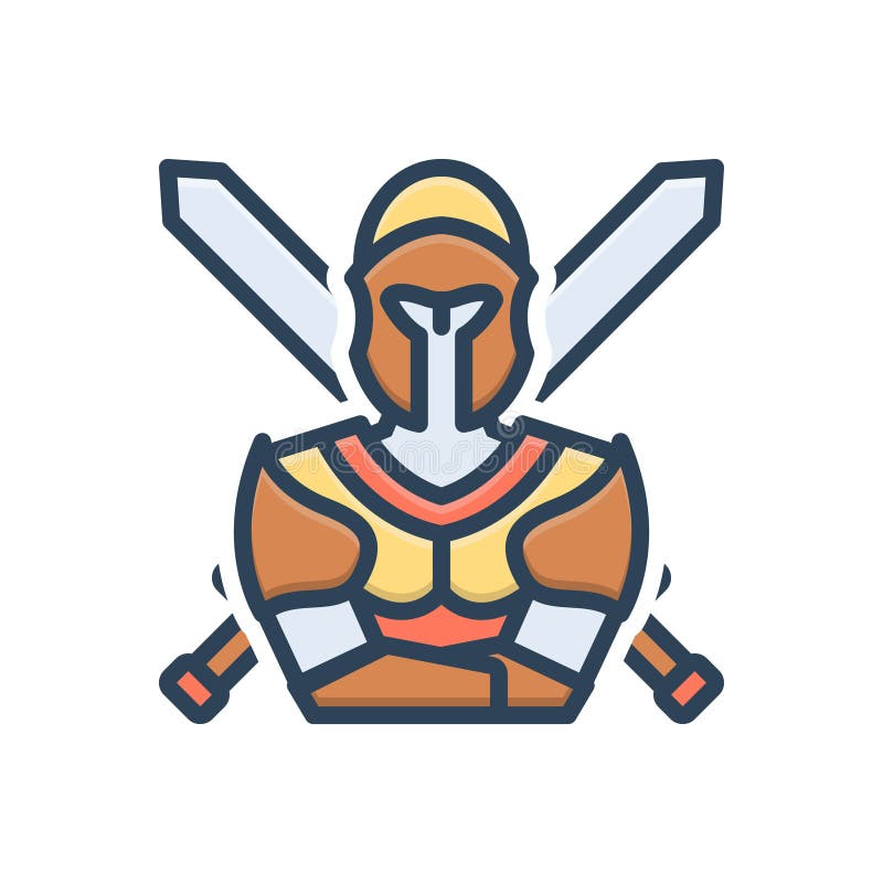 Knights Icon Set. Crusader Knights Set. Vector Stock Vector ...