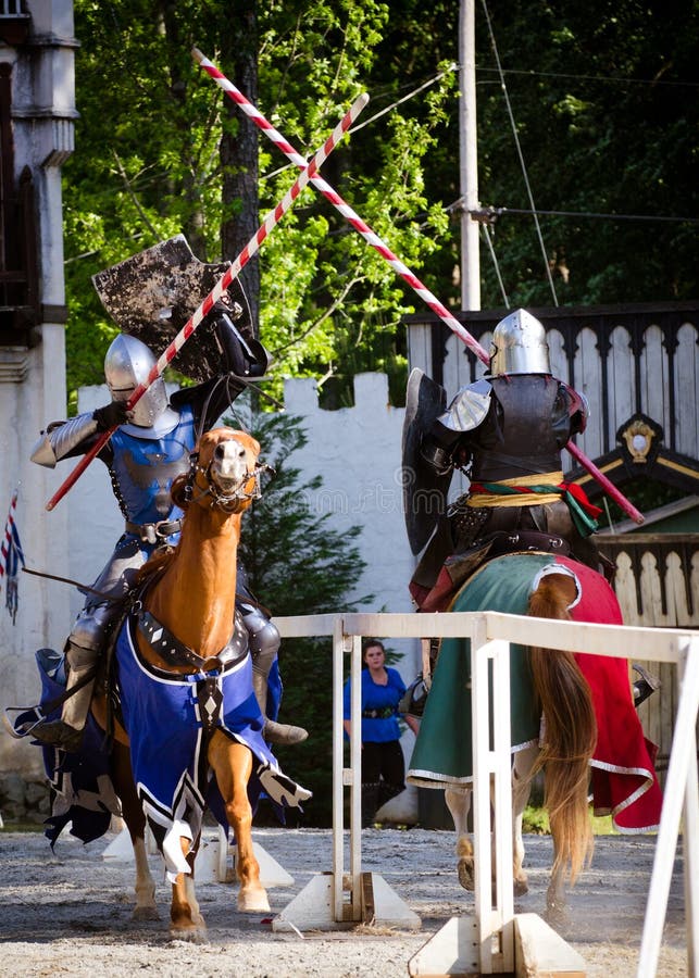Knights Jousting at Renaissance Festival Editorial Photography - Image ...