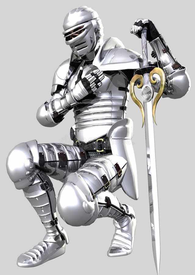 A Knights Pledge 03 - Shining Armour Stock Illustration - Illustration ...