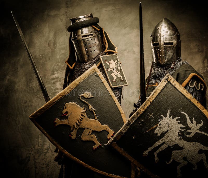Knight with shield stock image. Image of anger, armour - 29479839