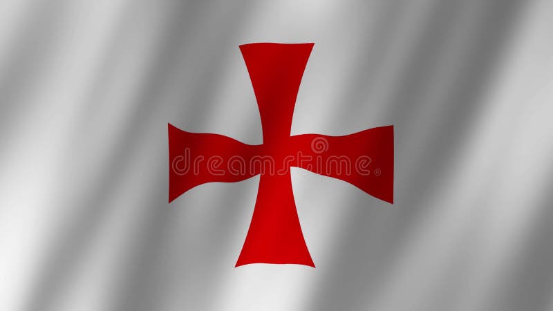 Knights Templar Flag. Templar Flag Waving. Flag of Knights Templar ...