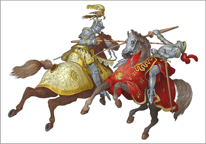 Knights tournament stock vector. Illustration of helmet - 17125939