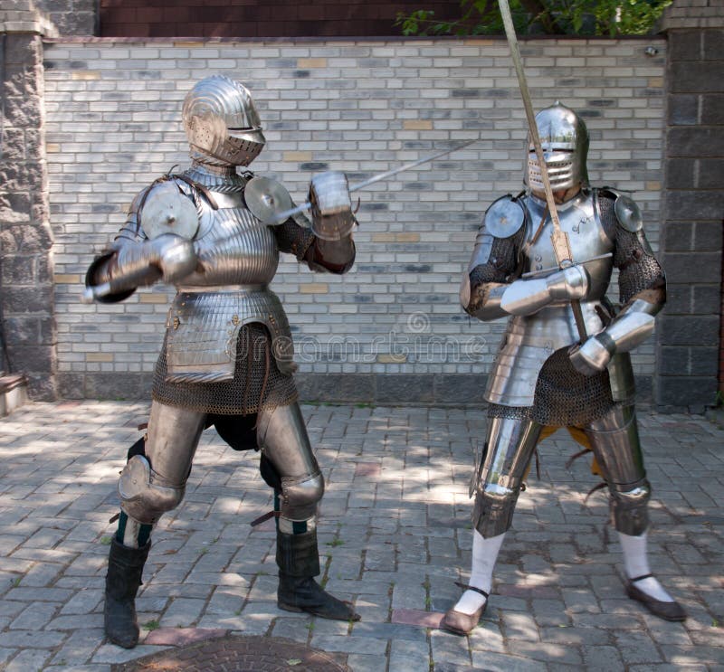 Knights stock image. Image of antique, armour, combat - 41571061
