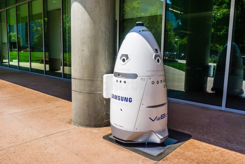 Knightscope Security Robot Branded with the Samsung Logo Editorial ...
