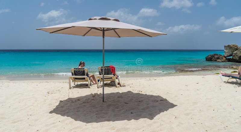 Knip Beach - Curacao Views editorial stock image. Image of blue - 90451679
