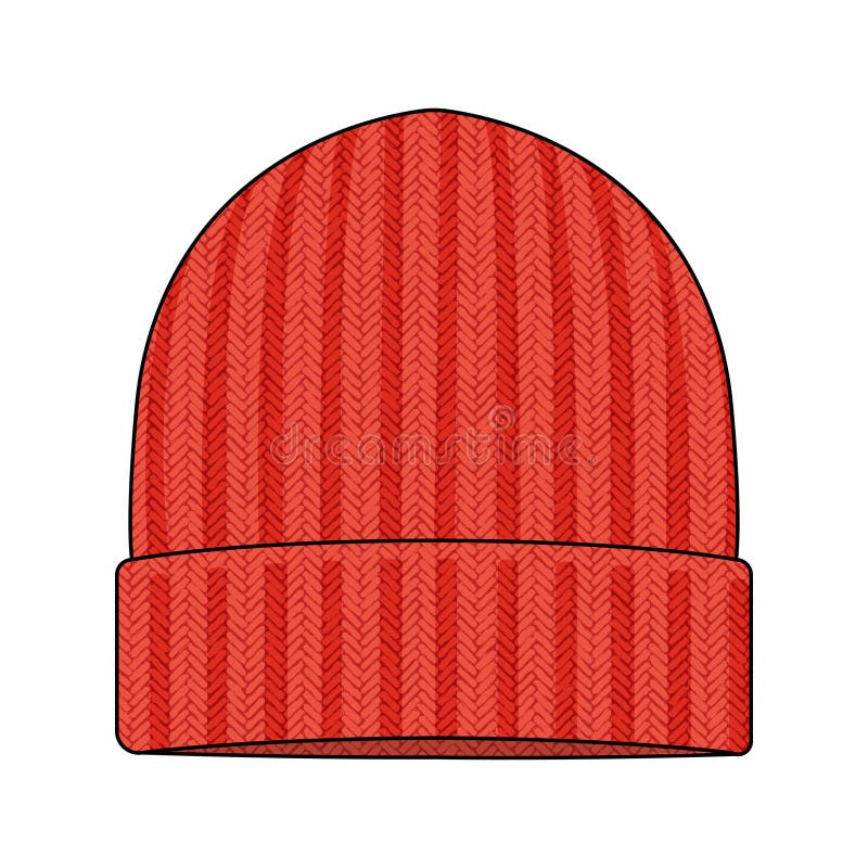 Knit Cap ( Beanie ) Template Vector Illustration Stock Vector ...