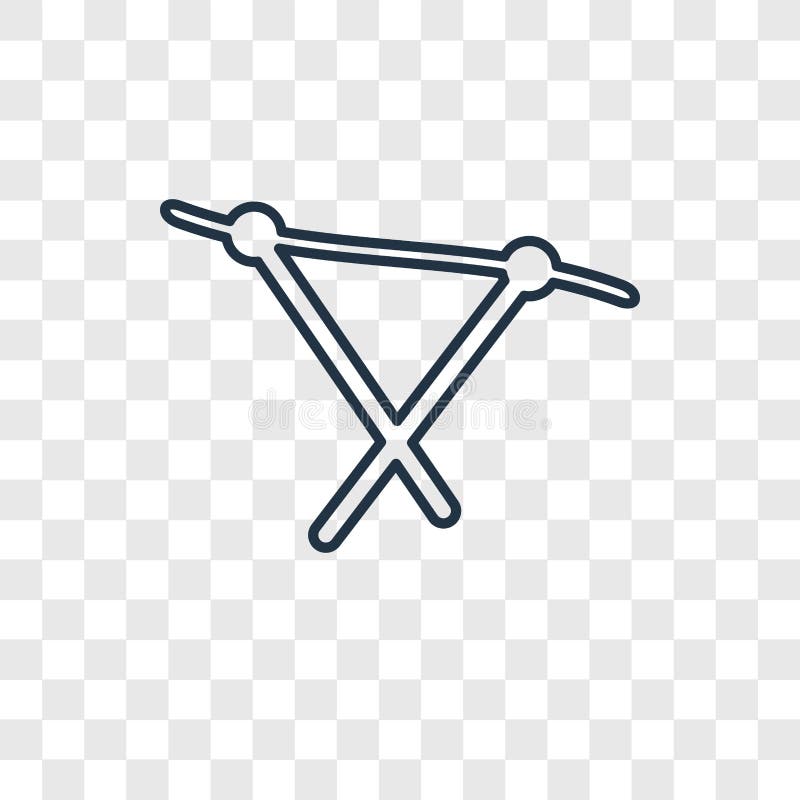 Crochet Concept Vector Linear Icon Isolated on Transparent Background ...