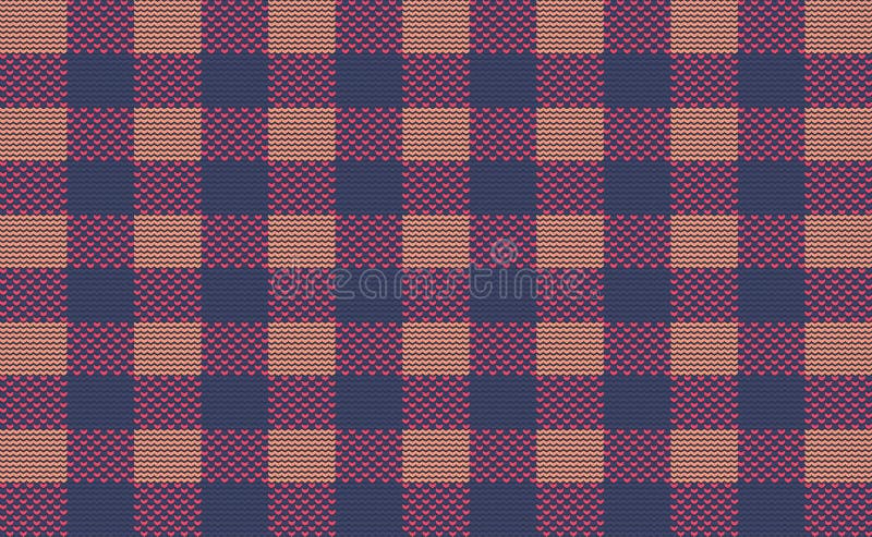 Knit Pattern Vector, Squares Embroidery Background, Geometric Texture ...