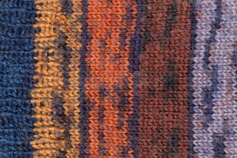 Knit Structure with Colorful Colors Stock Photo - Image of detail ...