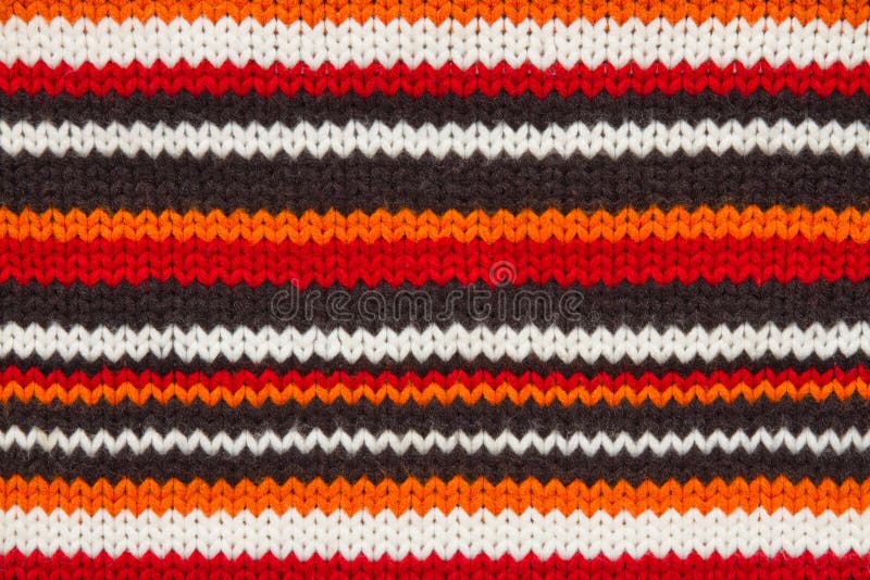 Knit Sweater Texture. Orange, Black and White Stock Image - Image of ...