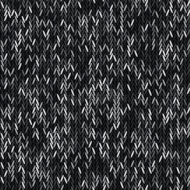 Knit Texture Melange Color. Vector Seamless Pattern Fabric. Knitting ...