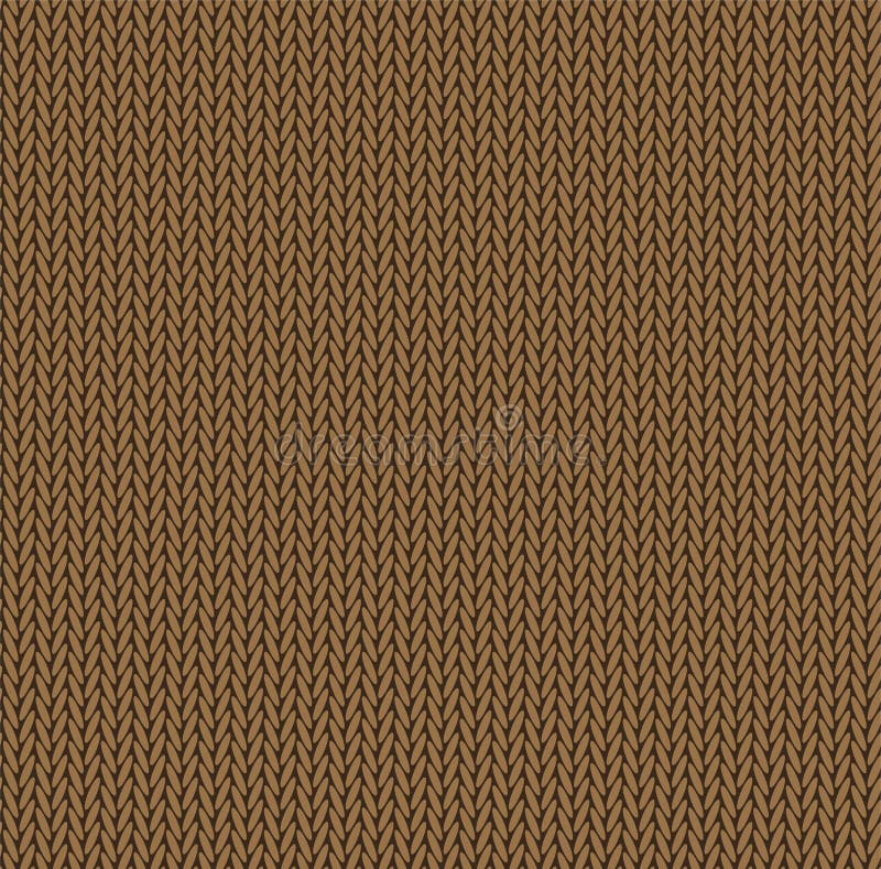 Knit Texture Orange Color. Vector Seamless Pattern Fabric. Knitting ...
