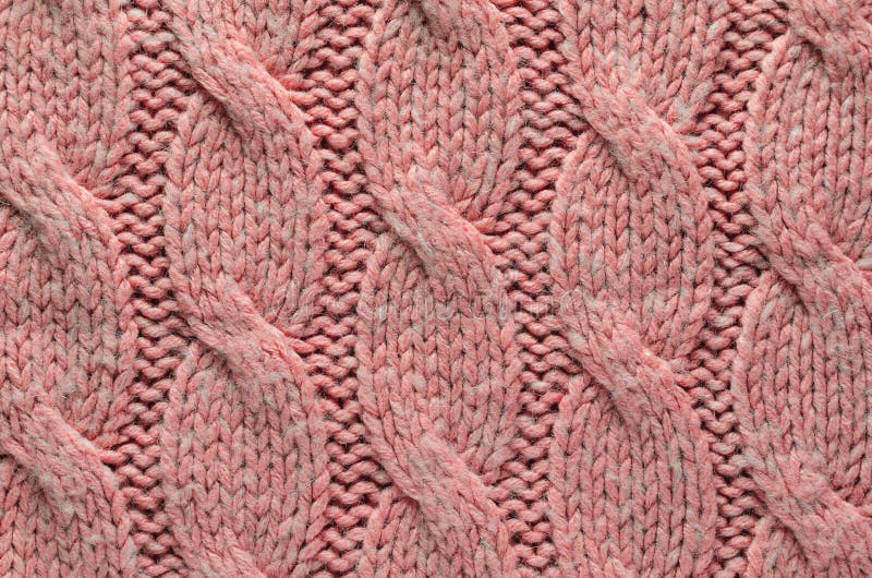 Pink Knit Texture Close-Up stock photo. Image of heat - 111724828