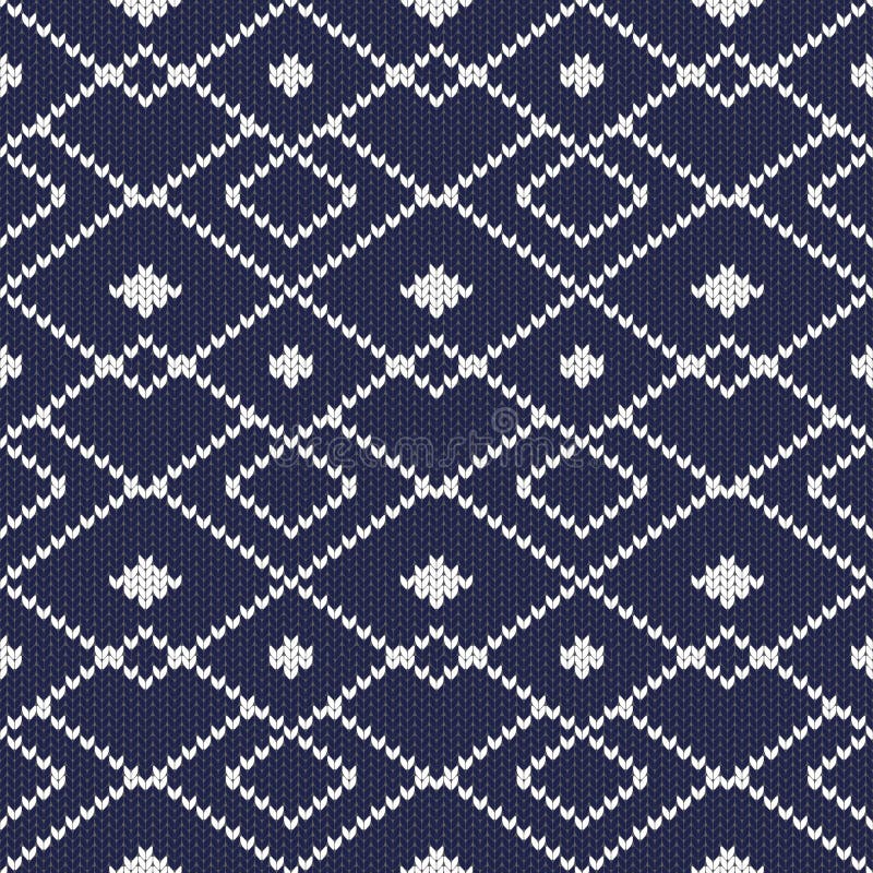 Knit Texture Seamless Pattern Background Vector Illustration Stock ...