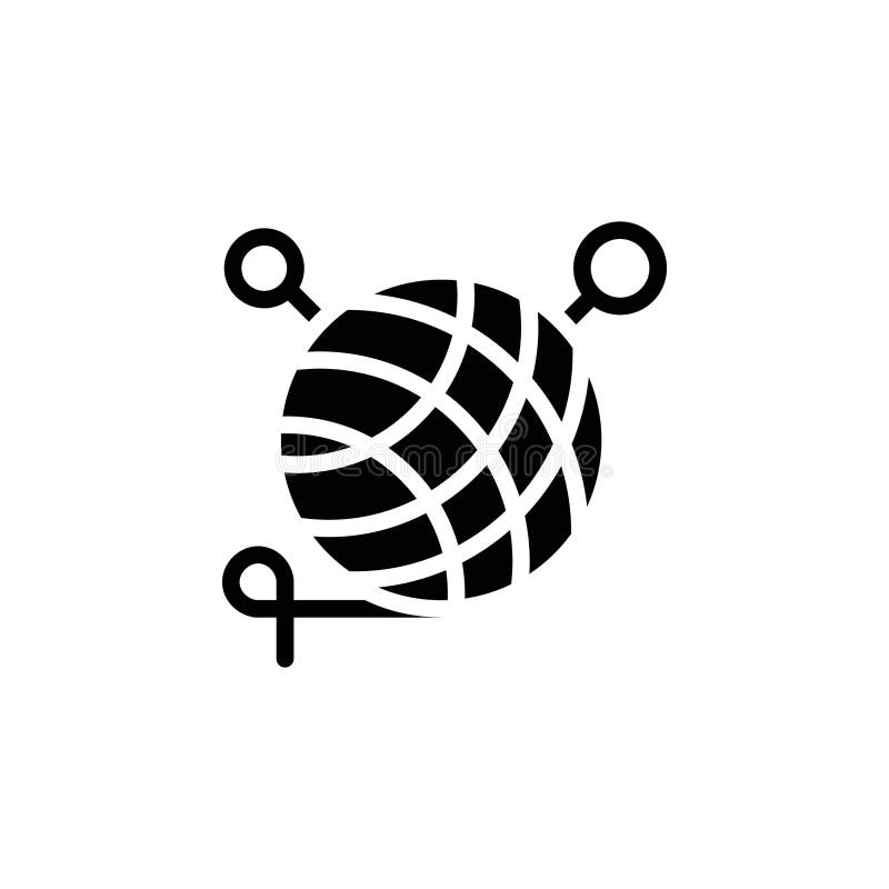 Knit Yarn with Needle Icon Web Design in Vector Stock Vector ...