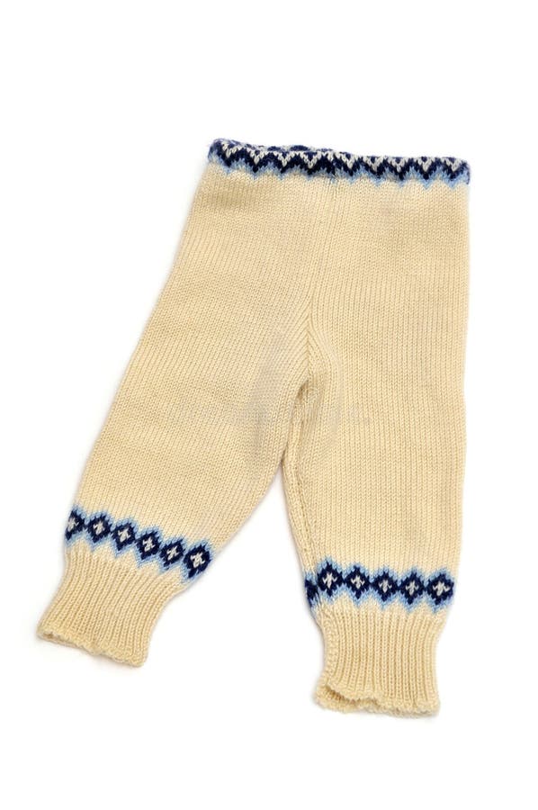 Knitted baby trousers stock photo. Image of comfort, color - 27199796