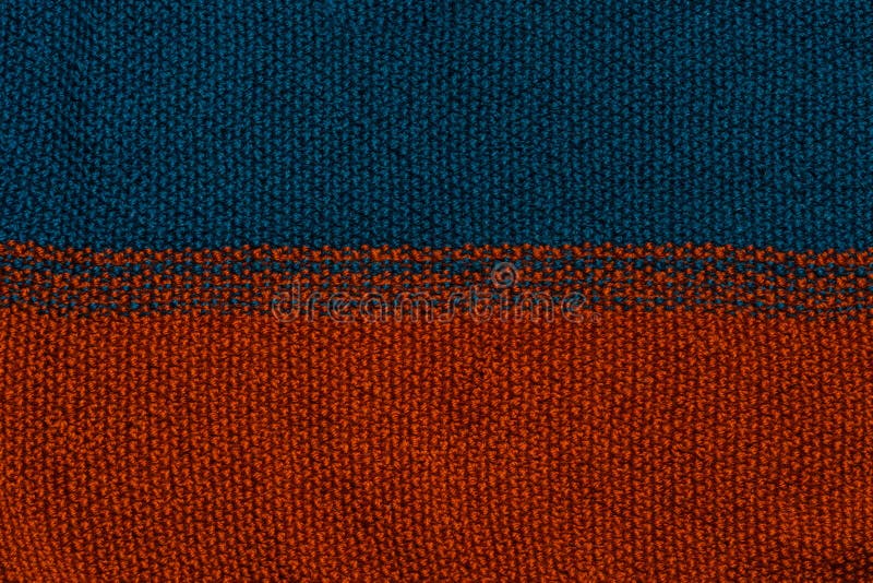 Knitted Background or Wallpaper Template. Handmade Knitting of Blue and ...