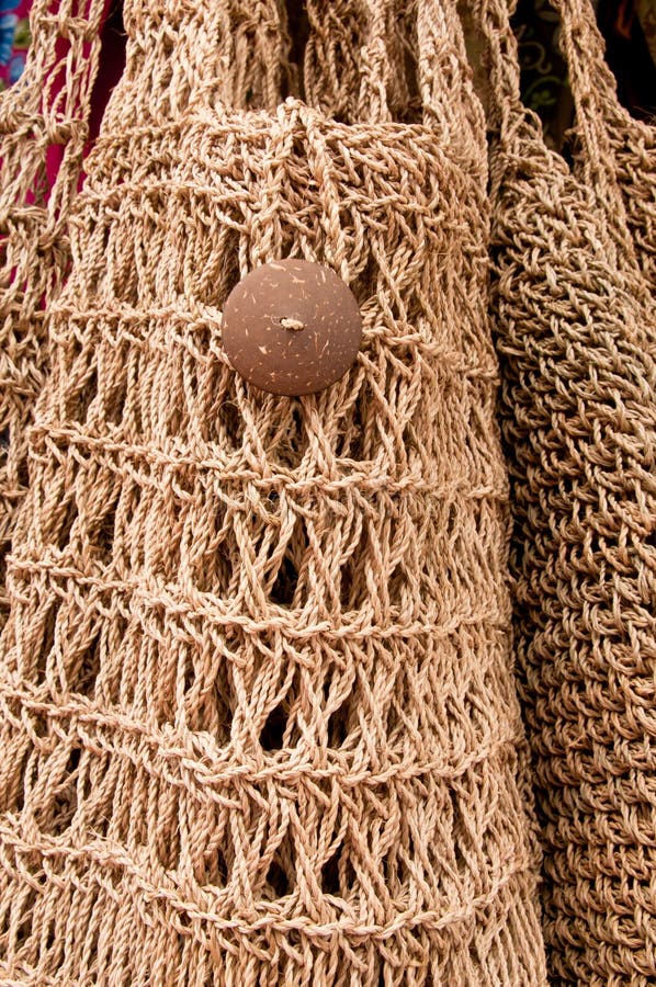 Knitted Bag stock photo. Image of knit, string, handmade - 18400110