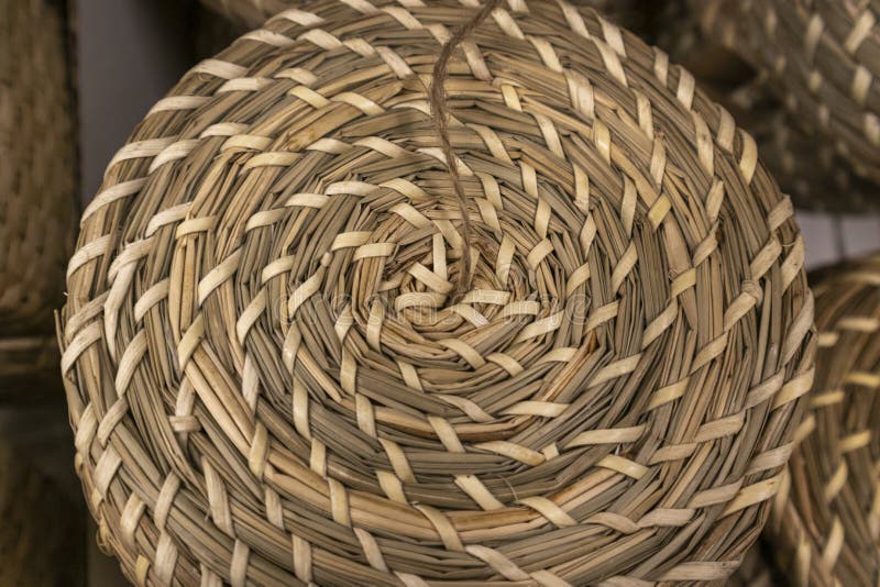 Knitted Basket Texture Structure Traditional Craft Pattern Handmade ...