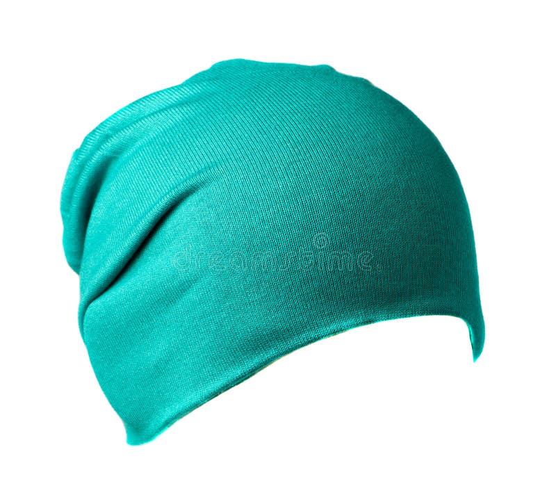 Knitted Beanie Isolated on White Background Stock Image - Image of ...