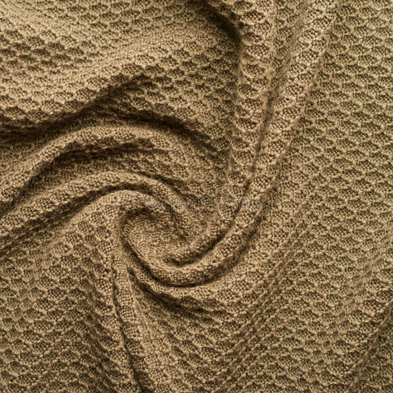 Knitted Beige Cloth Material Fragment Stock Image - Image of fabric ...