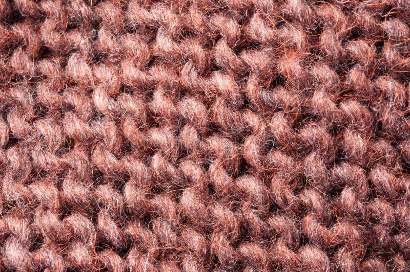 Knitted brown wool stock image. Image of orange, knitting - 38055657