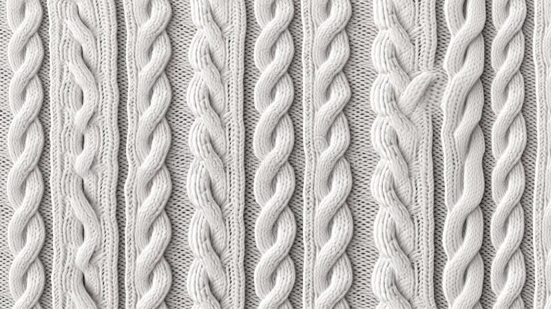 Knitted Cable Fabric Texture - Featuring Raised Cable Pattern Stock ...