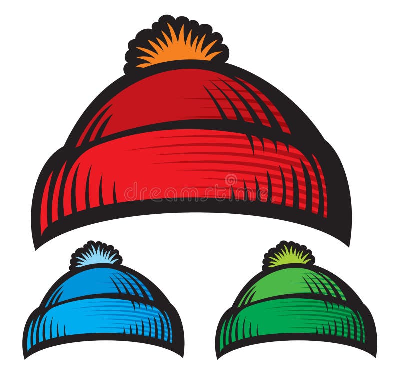 Knitted cap stock vector. Illustration of protect, season - 46907047