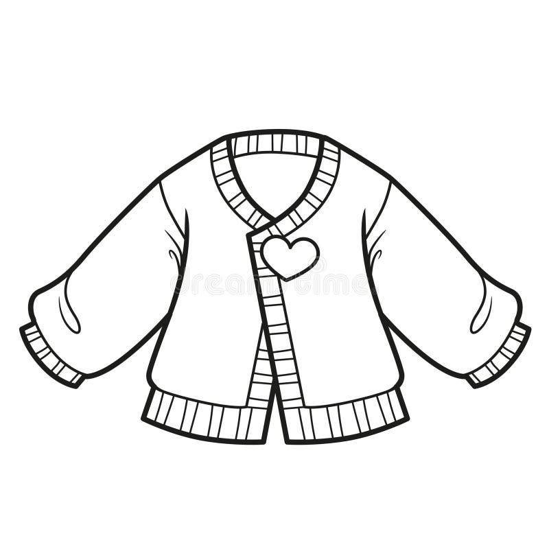 Coloring Cardigan Stock Illustrations – 107 Coloring Cardigan Stock ...