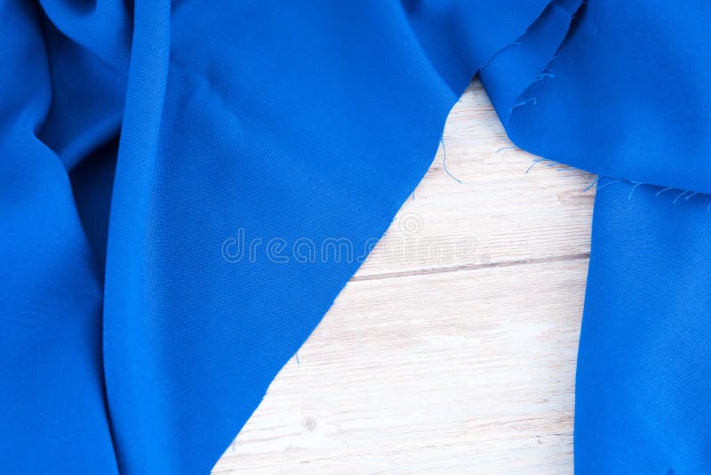 Knitted Cotton Fabric on the Table Stock Image - Image of making ...