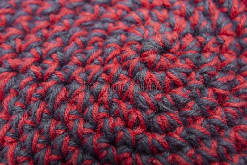 Knitted with a Crochet Hook, Spiral Shaped Pattern Texture, Abstract ...