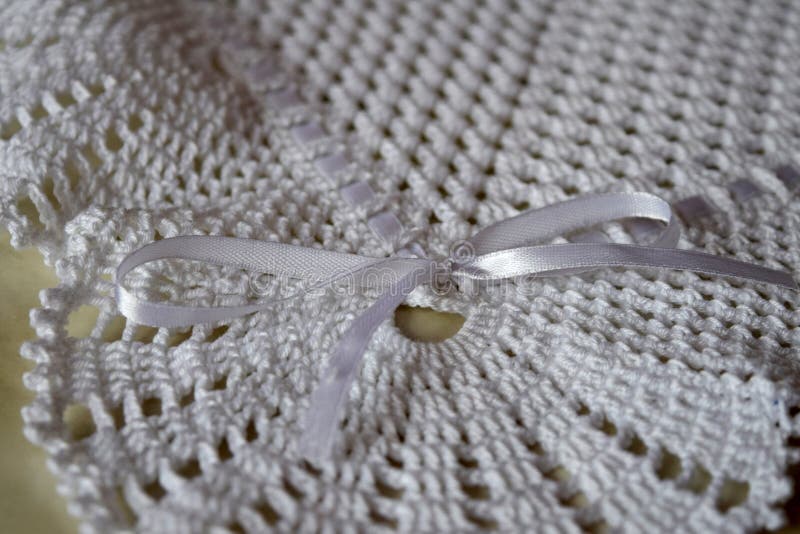 Envelope for Newborns. Knitted Envelope for Newborn Stock Image - Image ...