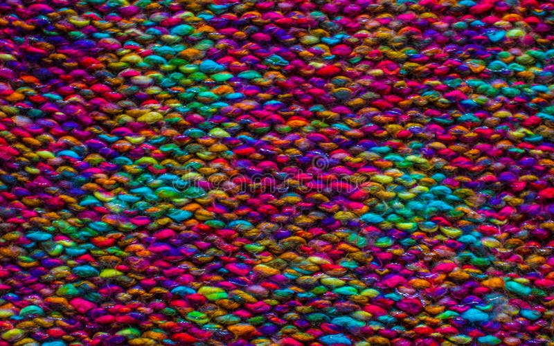 Knitted Fabric of Bright Threads. Background, Texture. Stock Photo ...