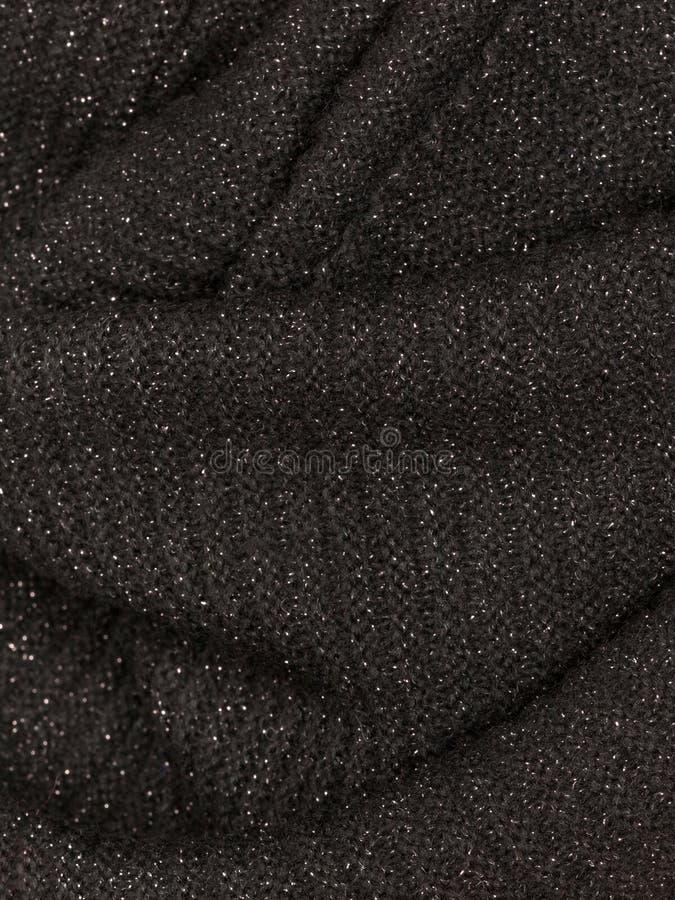 Knitted Fabric Dark Wool Cozy Texture Stock Image - Image of natural ...