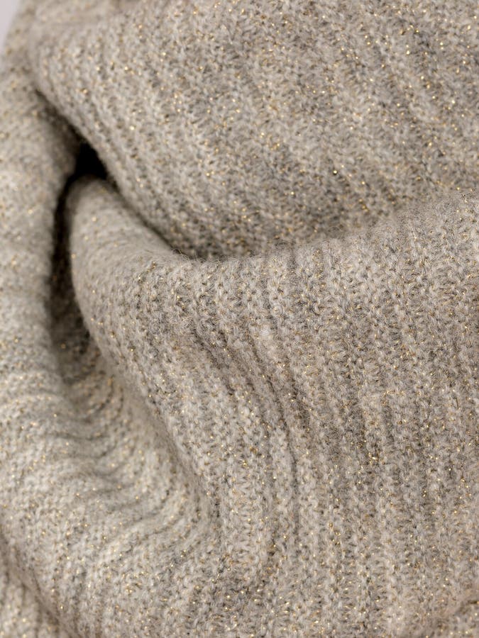 Knitted Fabric Natural Beige Wool Cozy Texture Stock Image - Image of ...