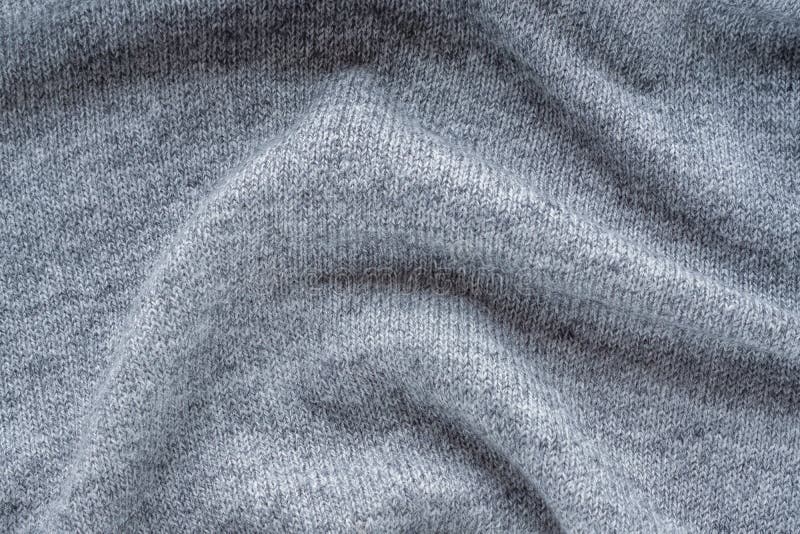 Knitted Grey Fabric Background Stock Image - Image of fashion, wool ...