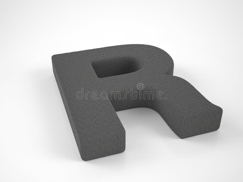 Knitted letter R stock illustration. Illustration of alphabet - 276484334