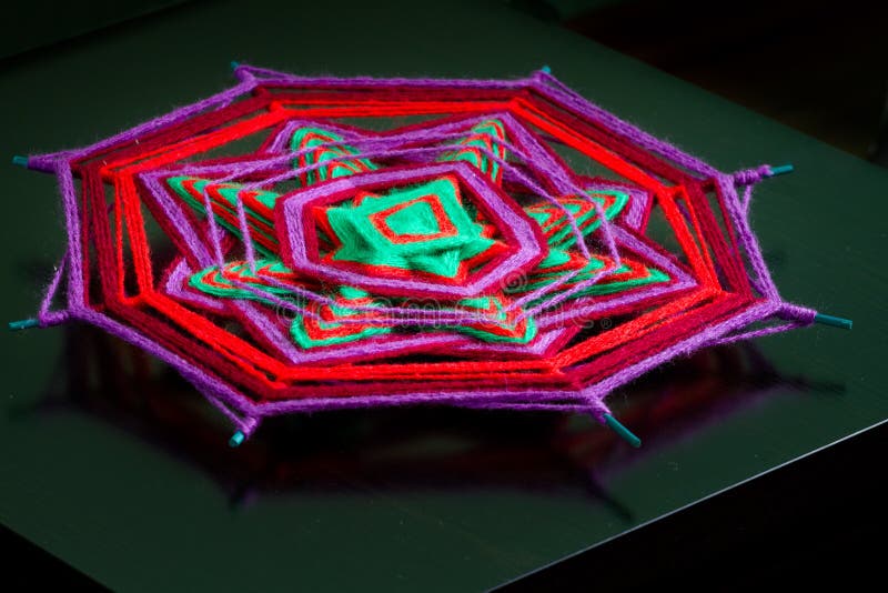 Knitted mandala stock photo. Image of thread, sacred - 54902074