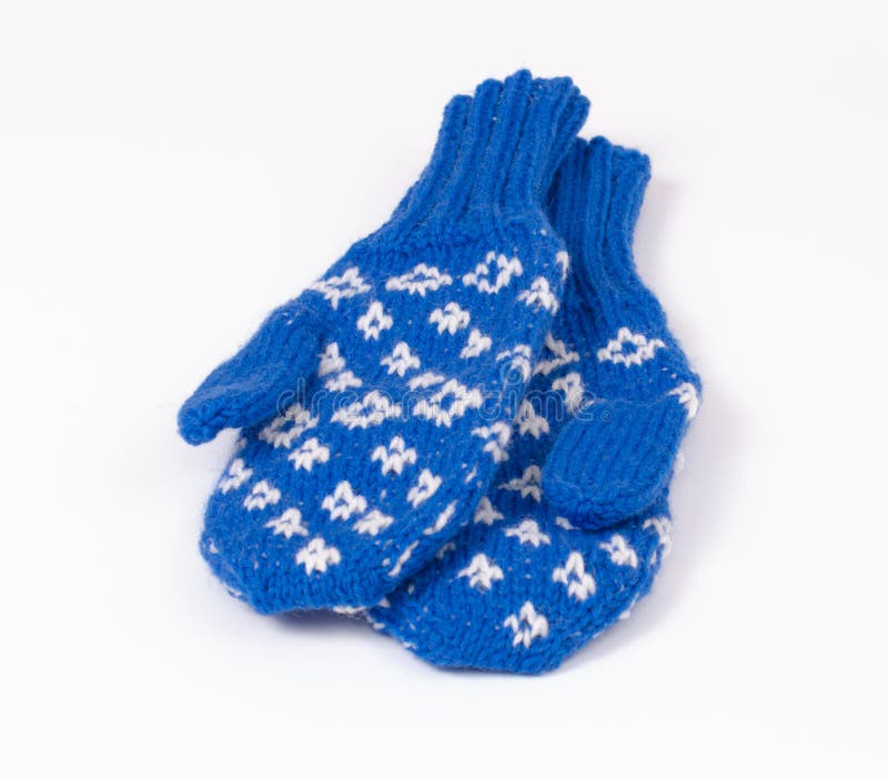 Knitted mittens stock image. Image of hand, clothing - 27700697