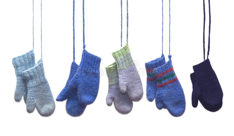 Knitted Mittens stock image. Image of wool, knitter, mittens - 457765