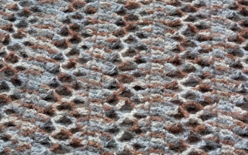 Knit Pattern. Close-up of Knitted Wool Texture Stock Photo - Image of ...
