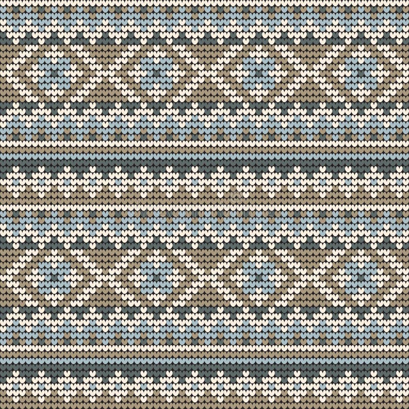 Knitted pattern in vector stock vector. Illustration of beige - 44368138