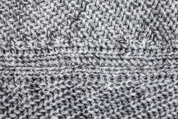 Knitted Pullover Fabric , Soft Wool Thread Pattern, Horizontal Rows ...